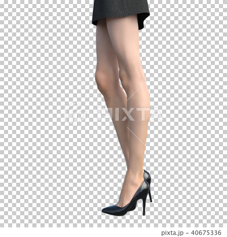 Leg care image Pretty female legs perming3DCG... - Stock Illustration ...