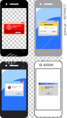 Illustration smartphone error screen - Stock Illustration [40749877 ...