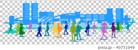 Manga-like silhouette - Stock Illustration [40751049] - PIXTA