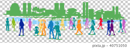 Manga-like silhouette - Stock Illustration [40751050] - PIXTA