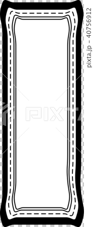 Black patch rectangle - Stock Illustration [40756912] - PIXTA