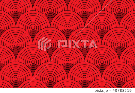 Abstract red round pattern wallpaper backgroundのイラスト素材 [40788519] - PIXTA