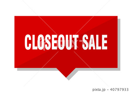 closeout sale red tagのイラスト素材 [40797933] - PIXTA