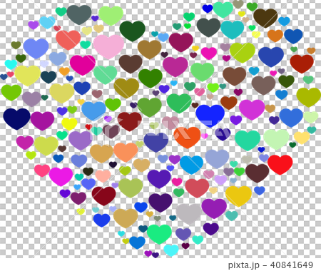 Collection of hearts - Stock Illustration [40841649] - PIXTA