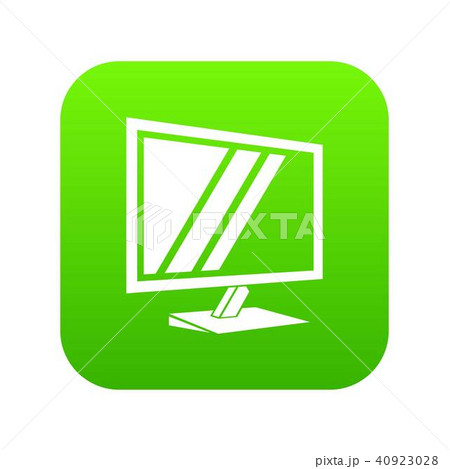 Tv icon green vectorのイラスト素材 [40923028] - PIXTA