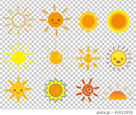 Sun icon mark set - Stock Illustration [41012858] - PIXTA