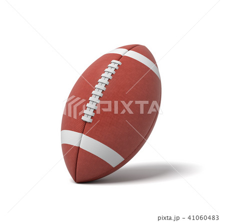 3d rendering of a red oval ball for American...のイラスト素材 [41060483] - PIXTA