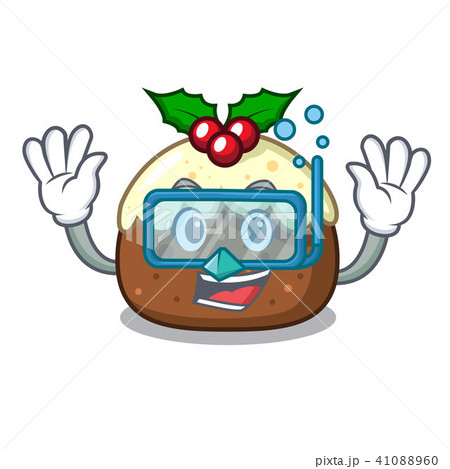 Diving fruit cake character cartoonのイラスト素材 [41088960] - PIXTA