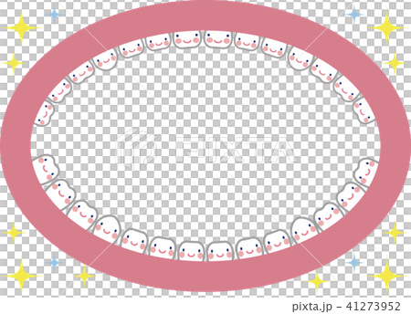 Dental 12 _ Tooth and mouth frame - Stock Illustration [41273952] - PIXTA