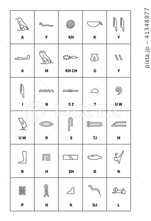 Egyptian Hieroglyphics Abc