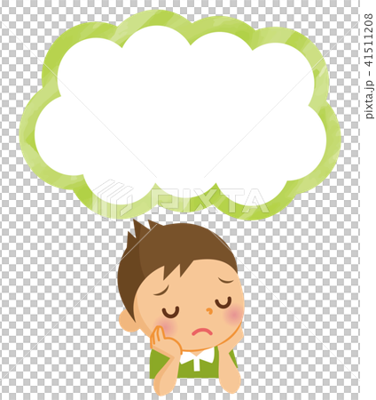 Boy suffocating bubbles - Stock Illustration [41511208] - PIXTA