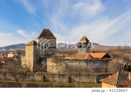 The Garbova fortress. Transylvania, Romaniaの写真素材 [41529007] - PIXTA