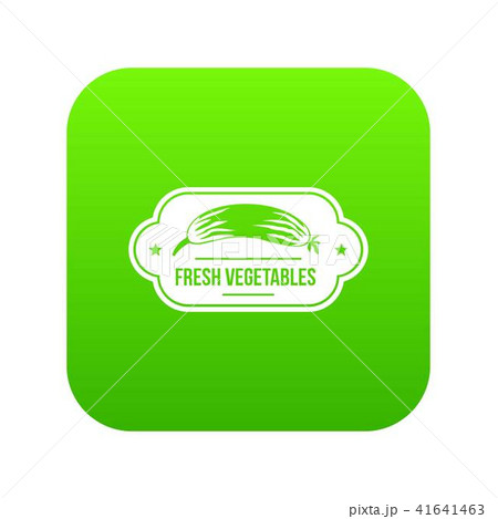 Fresh vegetables icon green vectorのイラスト素材 [41641463] - PIXTA