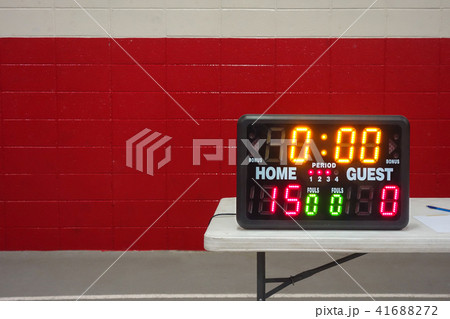 Game day indoor tabletop electronic scoreboard の写真素材 [41688272] - PIXTA