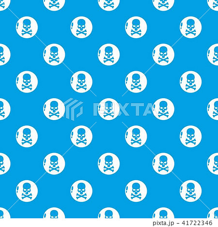 Danger pattern vector seamless blueのイラスト素材 [41722346] - PIXTA