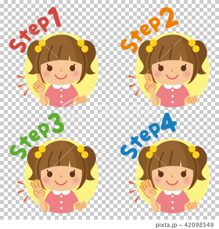 Girl step icon - Stock Illustration [42098549] - PIXTA