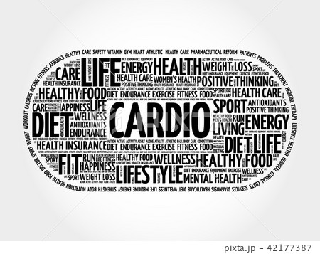 CARDIO word cloud collageのイラスト素材 [42177387] - PIXTA