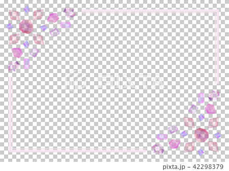 Jewel Frame Message Card Pink - Stock Illustration [42298379] - PIXTA