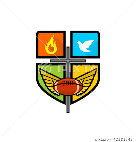 Athletic Christian logo. Sports symbolsのイラスト素材 [42381545] - PIXTA