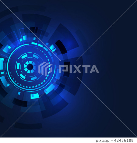 Abstract technology round. Vector backgroundのイラスト素材 [42456189] - PIXTA