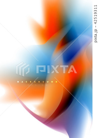 Holographic paint explosion design, fluid...のイラスト素材 [42519311] - PIXTA