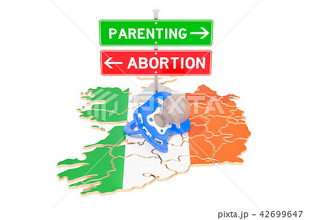 Parenting or aborting road signpostのイラスト素材 [42699647] - PIXTA