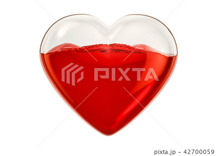 Transparent heart with blood insideのイラスト素材 [42700059] - PIXTA