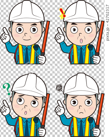 男性交通警備員1のイラスト素材 [42702317] - PIXTA