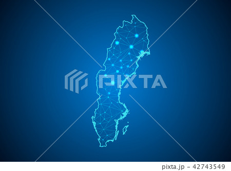 dark background with Mapのイラスト素材 [42743549] - PIXTA