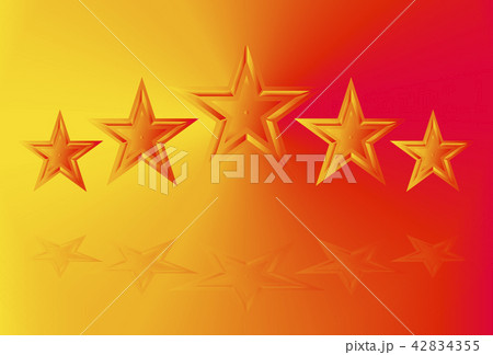 Five shining rating star vector illustrationのイラスト素材 [42834355] - PIXTA