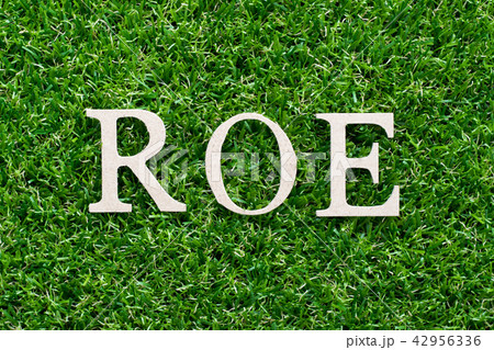 Wood alphabet in word ROEの写真素材 [42956336] - PIXTA