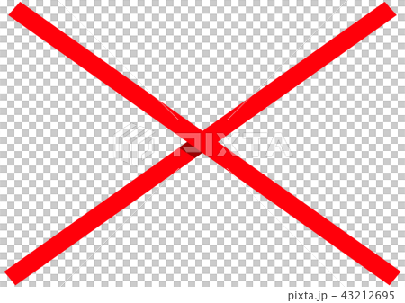 Cross mark [simple] - Stock Illustration [43212695] - PIXTA