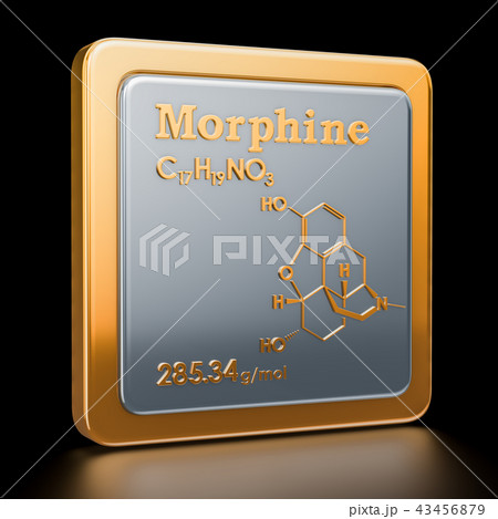 Morphine. Icon, chemical formulaのイラスト素材 [43456879] - PIXTA
