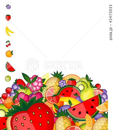 Energy fruit background for your designのイラスト素材 [43473033] - PIXTA
