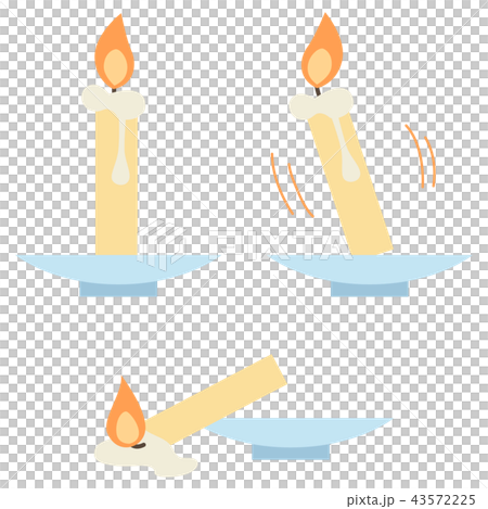 Knock down a candle - Stock Illustration [43572225] - PIXTA