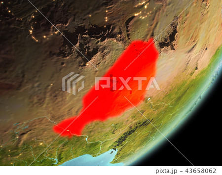 Morning view of Nigerのイラスト素材 [43658062] - PIXTA