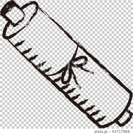 Scroll line drawing - Stock Illustration [43717868] - PIXTA