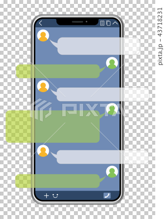 Smartphone SNS screen version - Stock Illustration [43718231] - PIXTA