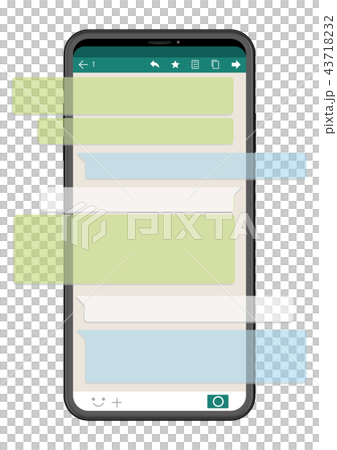 Smartphone SNS screen version - Stock Illustration [43718232] - PIXTA