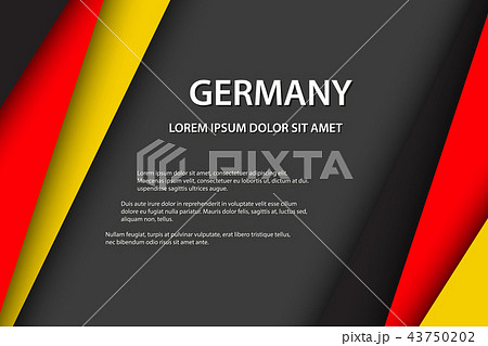 Modern vector background with German colorsのイラスト素材 [43750202] - PIXTA