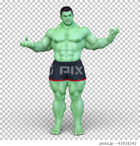 Superman Green Man - Stock Illustration [43918142] - PIXTA