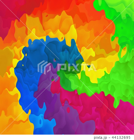 abstract splotch background rainbow spiralのイラスト素材 [44132695] - PIXTA