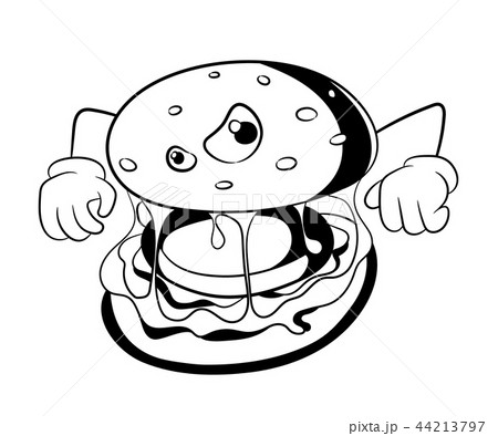 Junk Food Clipart Black And White