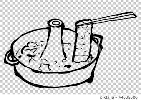 Brush painting shabu-shabu - Stock Illustration [44638500] - PIXTA