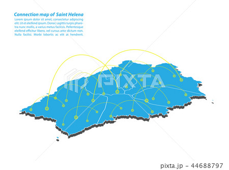 Modern of Map connections networkのイラスト素材 [44688797] - PIXTA