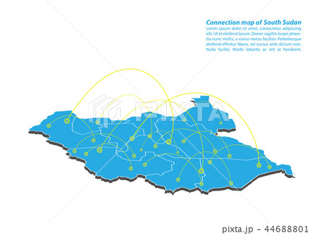 Modern of Map connections networkのイラスト素材 [44688801] - PIXTA