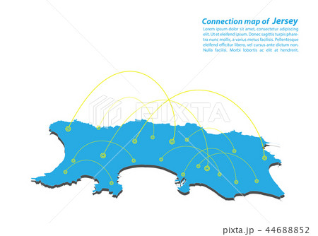 Modern of Map connections networkのイラスト素材 [44688852] - PIXTA