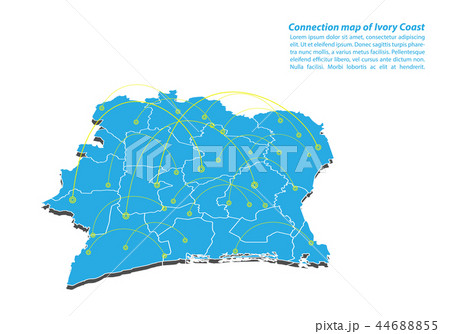 Modern of Map connections networkのイラスト素材 [44688855] - PIXTA