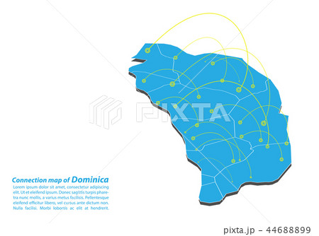Modern of Map connections networkのイラスト素材 [44688899] - PIXTA