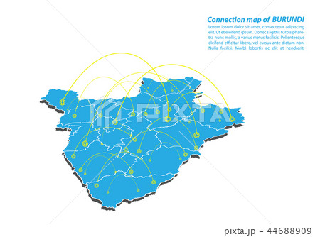 Modern of Map connections networkのイラスト素材 [44688909] - PIXTA